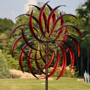 Large Windswept Wind Spinner - Red only $187.99 at Garden Fun
