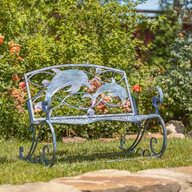 Coastal Dolphin Rocking Bench only $439.99 at Garden Fun