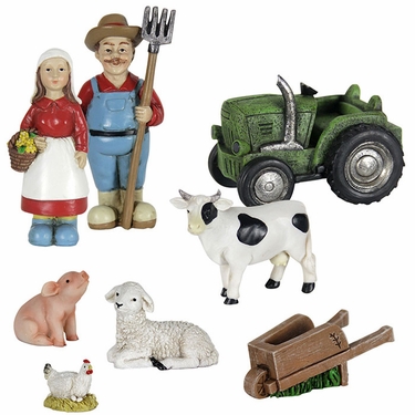 8pc Miniature Farm Set only $36.99 at Garden Fun