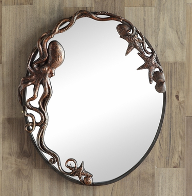 Octopus Oval Wall Mirror only $210.00 at Garden Fun