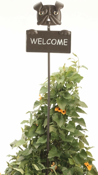 Pug Dog Welcome Sign only $23.99 at Garden Fun