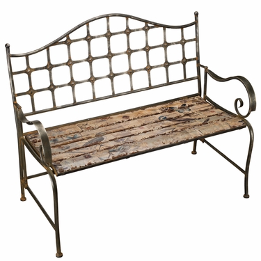 Rustic Bird Bench only $369.99 at Garden Fun