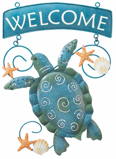 Sea Turtle Welcome Sign only $26.99 at Garden Fun