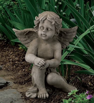 Sitting Cherub Garden Statue only $69.99 at Garden Fun