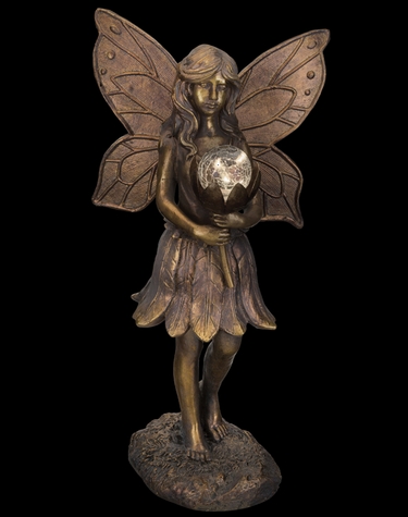 Sleeping Solar Fairy Garden Statue