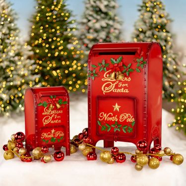 Christmas Santa Mailboxes (Set of 2) only $339.99 at Garden Fun