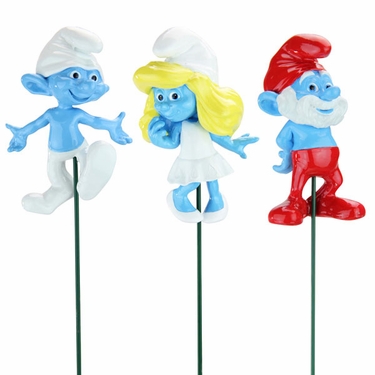 Smurf Plant Stakes (Set of 3) only $14.99 at Garden Fun
