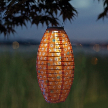 Soji Solar Lantern Pod in Retro Star Pattern – GardenFun