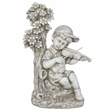 Solar Boy Playing Violin Statue only $99.99 at Garden Fun