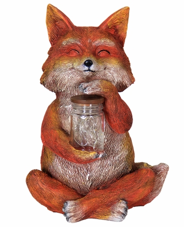 Solar LED Fox w/Jar of Fireflies only $50.99 at Garden Fun