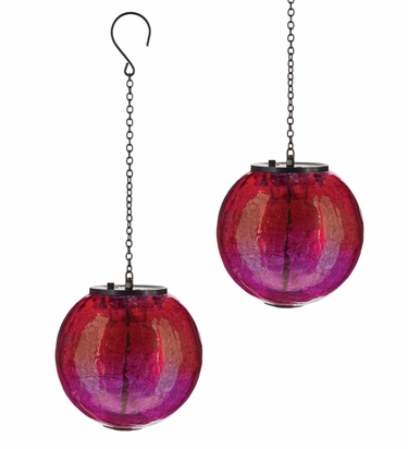 Solar Pink Globe Lanterns (Set of 2) only $87.95 at Garden Fun