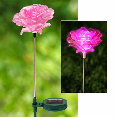 Solar Rose Flowers (Set of 3) only $24.99 at Garden Fun