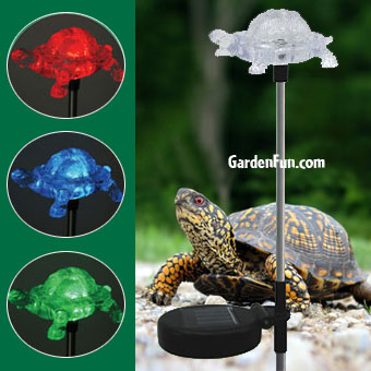 Solar Turtle Light Garden Stake only $16.95 at Garden Fun