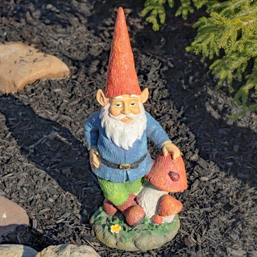 Spring Garden Gnome with Mushrooms only $59.99 at Garden Fun