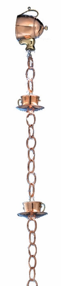 Teapot w/Teacups Rain Chain only $179.95 at Garden Fun