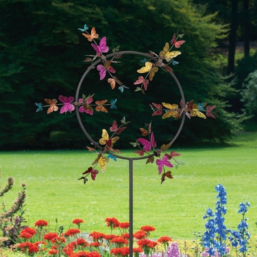 Whimsical Butterflies Wind Spinner only $146.95 at Garden Fun