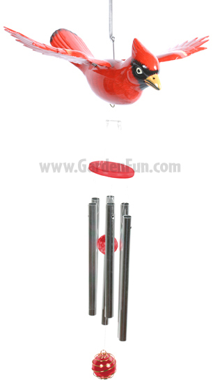Red Cardinal Wind Chime by WindyWings