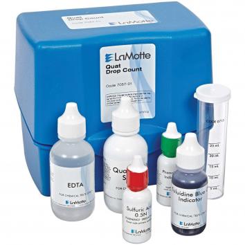 AquaPhoenix Quat Test Kit: LaMotte Drop Count Kit, 1 drop = 2, 5, or 10 ...