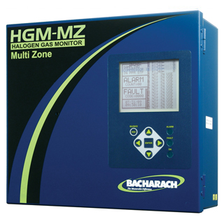Bacharach 3015-5043 HGM-MZ 4 Zone Halogen Gas Monitor, 120-240 VAC / 50 ...