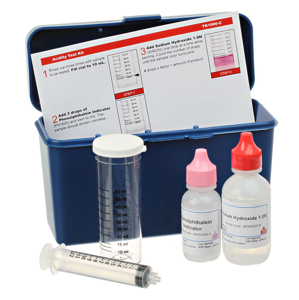 AquaPhoenix Acidity Test Kit: 1 drop = 0.1% as Phosphoric Acid / 10mL ...