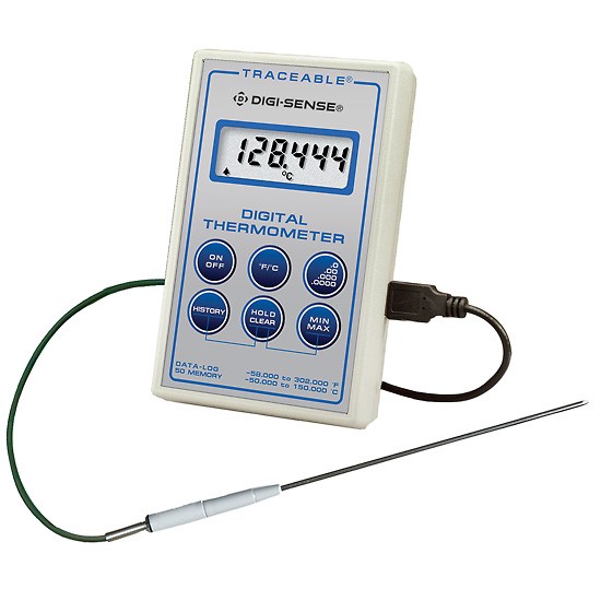 Digi-Sense Traceable Scientific Thermistor Thermometer with Calibration ...