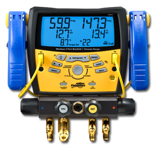 Fieldpiece 4 Port Wireless Digital Manifold with Micron Gauge - SMAN4