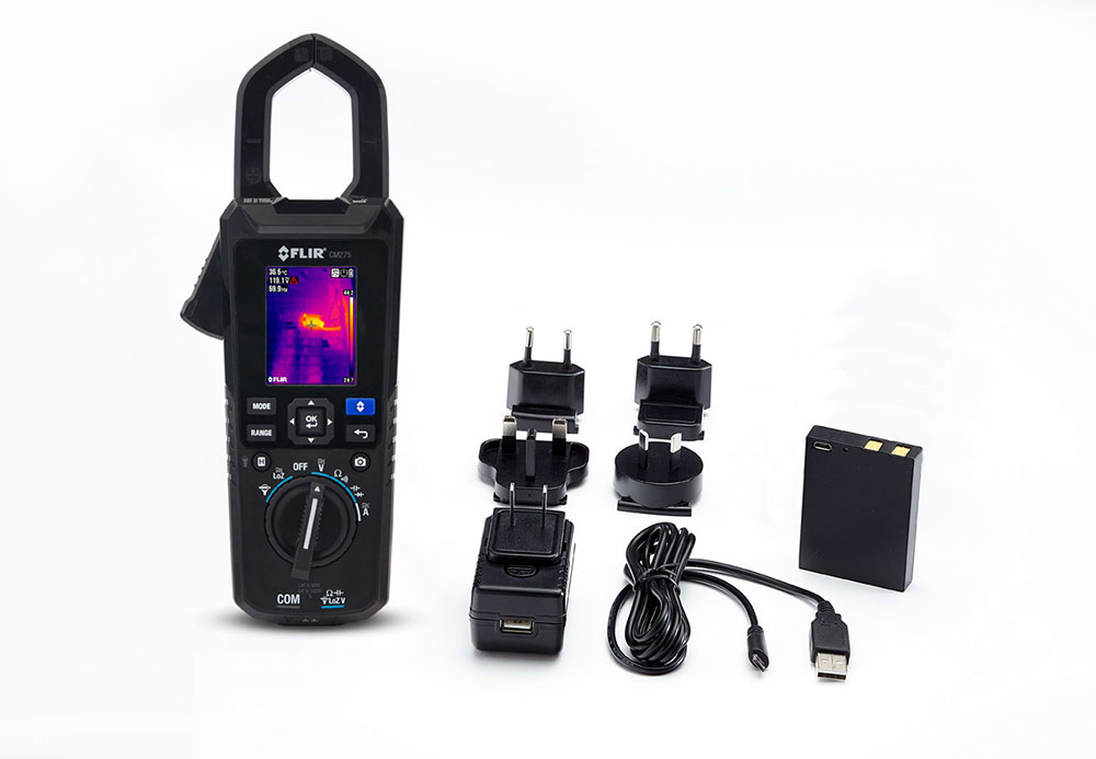 FLIR CM275 Industrial Thermal Imaging AC/DC Clamp Meter Kit with CM275 ...