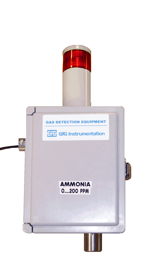 GfG EC 38 Fixed Transmitter with Ammonia (NH3) Sensor, 2 ppm Resolution, 0 - 100 ppm Range ...
