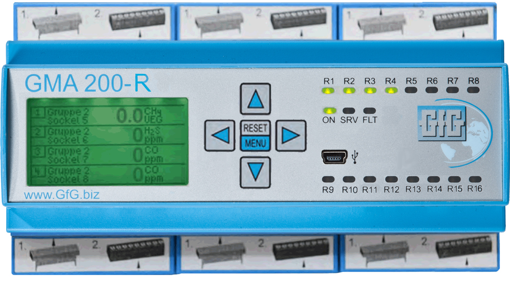 GfG GMA 200-RTD Relay Module with Display, 16 Relay (Change Over ...