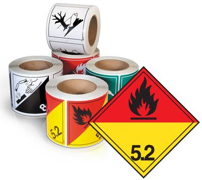 GHS Class 5.2 Intl. TDG Label (Vinyl) - TT53V