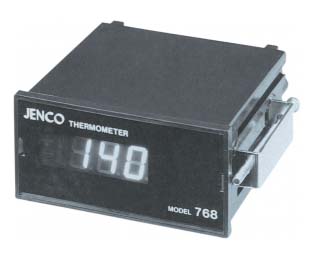 Jenco Panel Mount Digital Thermometer with Analog Voltage Output, Type ...