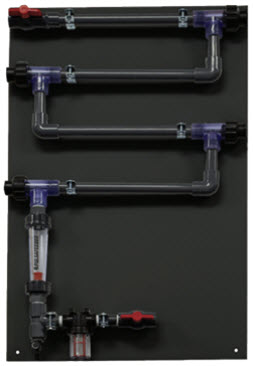 Quantrol 2 Station, 3/4" PVC Coupon Rack with QR Coupon Holders, Inlet ...