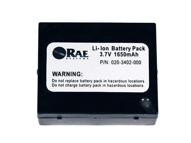 RAE Systems Re-chargeable Lithium-ion Battery - 020-3402-000