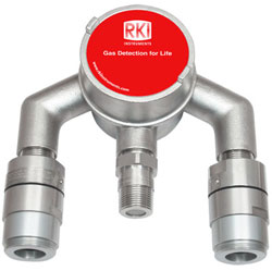 RKI Instruments Multi-sensor, Direct Connection for IR LEL (CH4)/O2/H2S with J-Box, UL Version ...