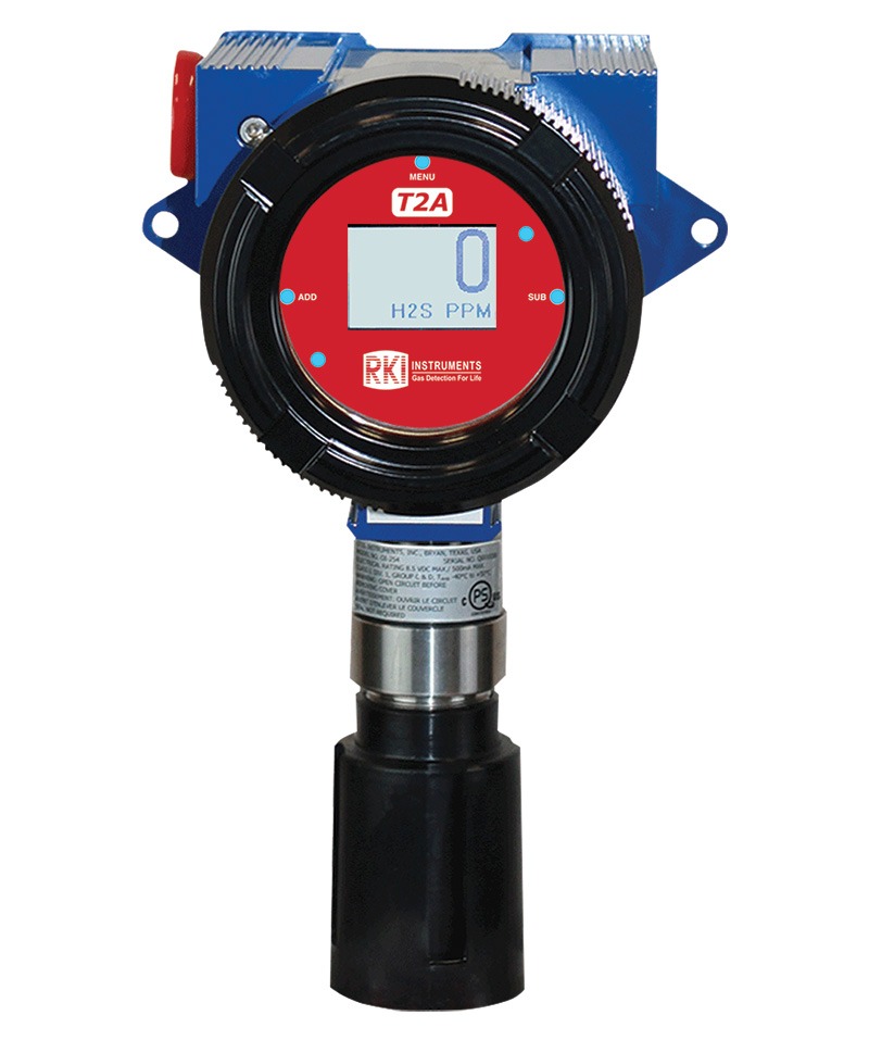 RKI Instruments T2A Sensor/Transmitter with j-box, Ammonia (NH3), 0-75 ppm - 66-6206-07