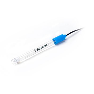 Sensorex pH1000 Polycarbonate Laboratory pH Sensor, SJ, Blue BNC
