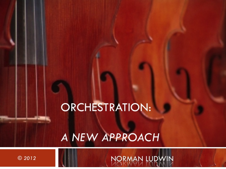 Orchestration Booklet-Volume One