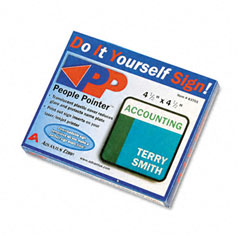 Advantus® DIY Sign, Plastic, 4-3/8 x 4-3/8, Black AVT837