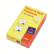 Avery® Secur-A-Tach Tag Fasteners, Weatherproof Nylon, 5