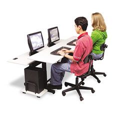 BALT® Split-Level Computer Training Table, 72 x 36, Stee