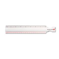 Bausch & Lomb 2X Magna-Rule Bar Magnifier/Ruler w/Acryli