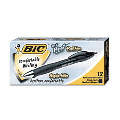 BIC® Pro+ Ballpoint Retractable Pen, Black Ink, Medium,