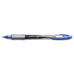 BIC® Z4+ Roller Ball Stick Pen, Blue Ink, Fine, Dozen BI