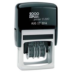 COSCO 2000 PLUS Economy Dater, Self-Inking, Black COS010