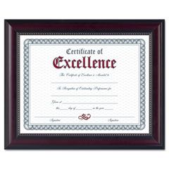DAX® Prestige Document Frame, Rosewood/Black, Gold Accen