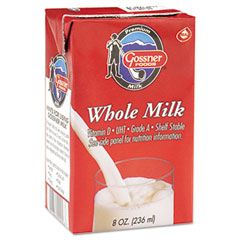 Gossner Foods Whole Milk, 8 oz. Container, 3/Pack OFX099