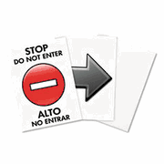 Headline® Sign Floor Tent Sign, Doublesided, Plastic, 10