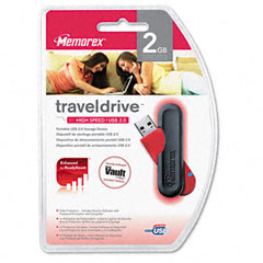 Memorex® CL TravelDrive USB Flash Drive, 2GB MEM09077