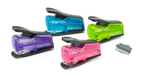 PaperPro 1800 Nano Mini Stapler - 5 Pack - Assorted Colo