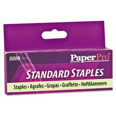 PaperPro® Full Strip Standard Office Staples, 5,000/Box